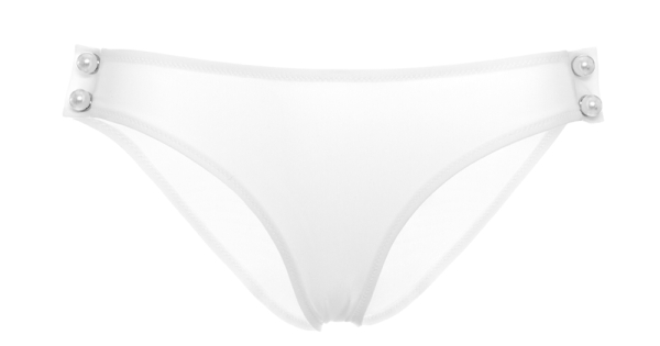 White eyelet lace up, low bikini brief. Buy at price 38 € in the online ...